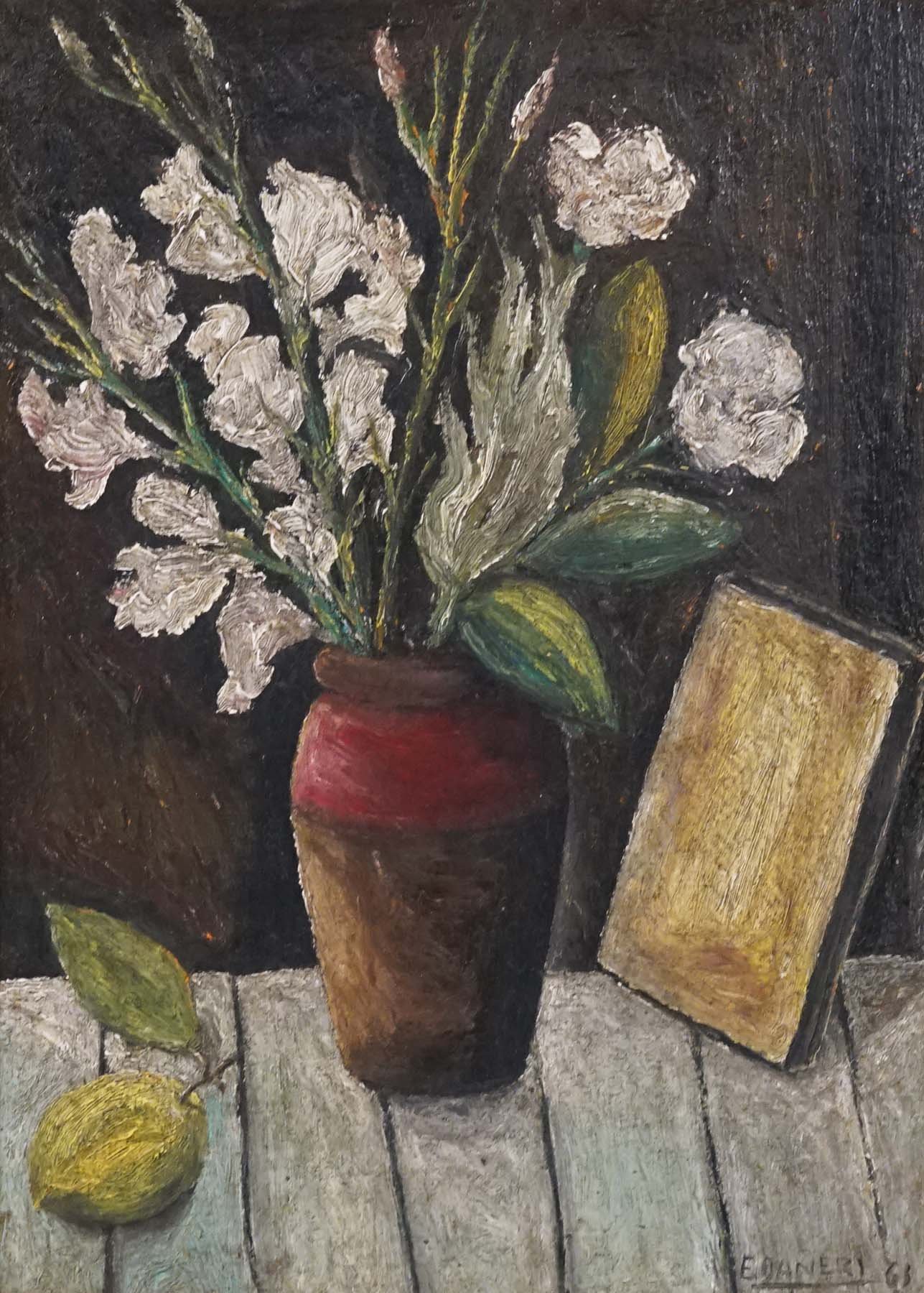 52 - DANERI EUGENIO - JARRÓN CON FLORES - Verbo Subastas